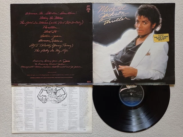 LP 33T MICHAEL JACKSON "Thriller" EPIC EPC 85930 EUROPE 1982 ° EUR 17 ...