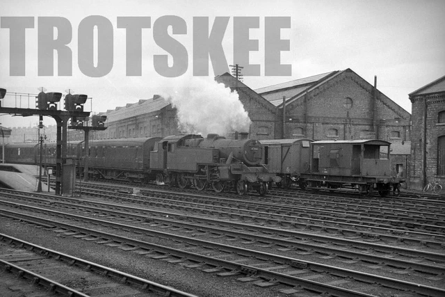 LARGER NEGATIVE BR British Railways Steam Loco 42553 Class 4P York ...