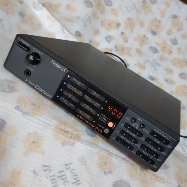 ROLAND P-55 MIDI Son Source Module AC Adaptateur Avec Instruction ...