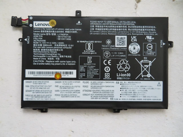 GENUINE LENOVO THINKPAD L14 Gen 2 Battery L17M3P54 5B10W13896 11.1V £48 ...