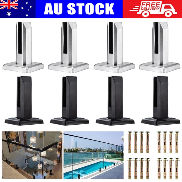 UP 20 STAINLESS Steel Spigots Glass Clamp Pool Fencing Balustrade ...