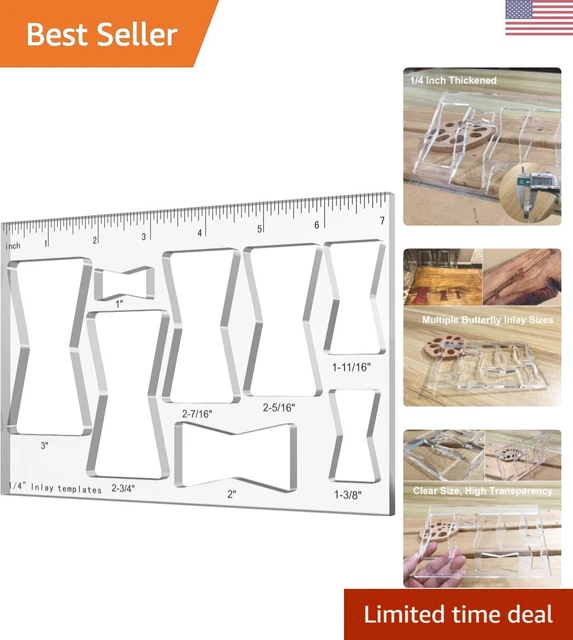 ROUTER JIG BOWTIE Template - Butterfly Inlay Template for Woodworking ...