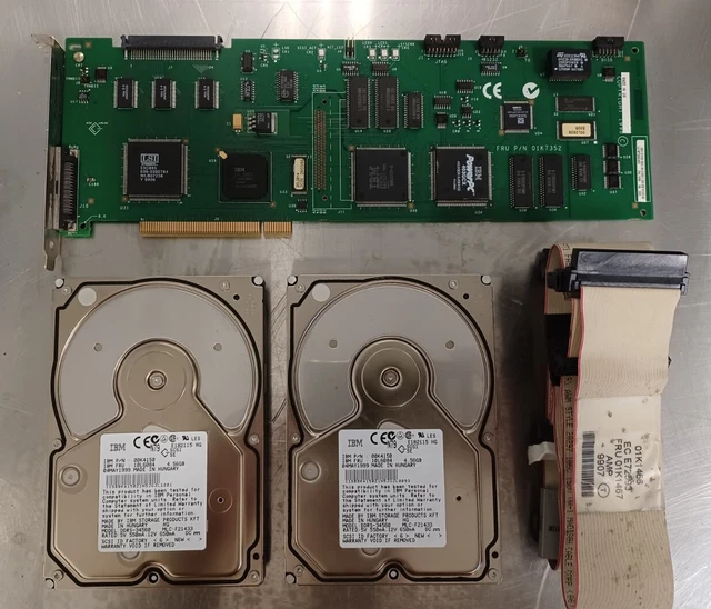 IBM RACK SERVER RAID PCI HD 4.5Gb Card SCSI PC vintage computer disk ...