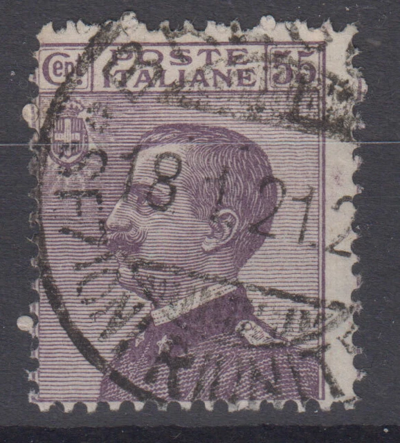 REGNO 1917-20 MICHETTI 55 Centesimi Violetto Bruno N.110 Usato EUR 4,50 ...