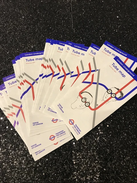 LONDON UNDERGROUND TFL Tube Map December 2019 £3.00 - PicClick UK