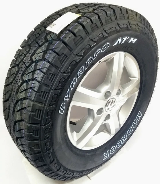 VW AMAROK 16” Alloy Wheels + Hankook Atm Tyres 5x120 Aspen Set of Four ...