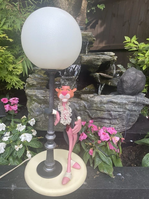 VINTAGE RETRO 1970S Pink Panther lamp By Nuovo 20 Inches High Working £ ...