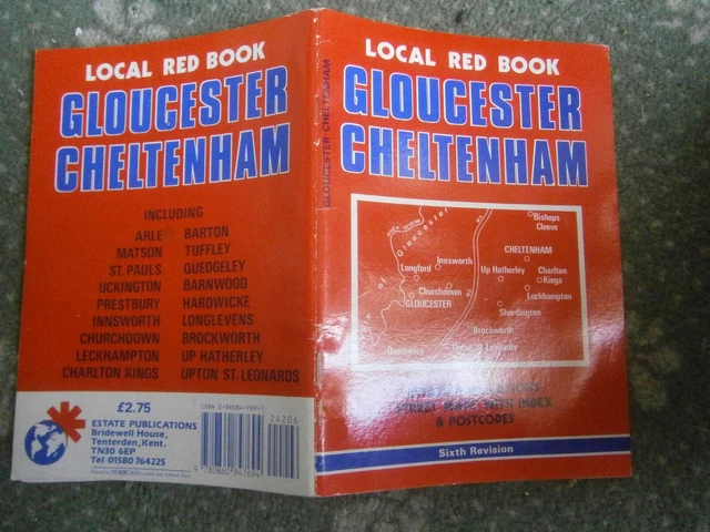 1996 - LOCAL Red Book - Gloucester and Cheltenham Street Atlas EUR 1,16 ...