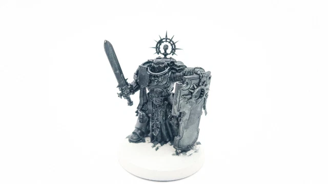 WARHAMMER 40K SPACE Marine Indomitus Primaris Captain with Storm Shield ...