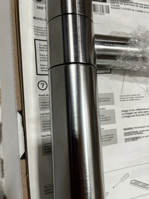 DELTA 4159-AR-DST TRINSIC 1-Handle Pull-Out Sprayer Kitchen Faucet ...