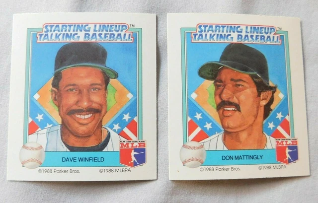 1988 STARTING LINEUP Talking Baseball New York Yankees Baseball Card 1988-starting-lineup-talking-baseball-new-york-yankees-baseball-card