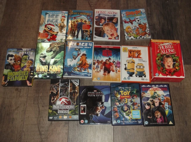 COLLECTION OF CHILDRENS Dvds Ice Age Home Alone Toy Story Scooby Doo ...