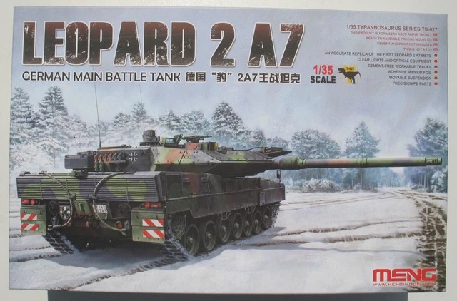 MENG TS-027 LEOPARD 2 A7 Kampfpanzer 1:35 Panzer Bausatz Battle Tank ...