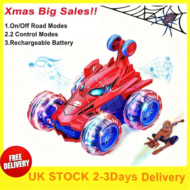 SPIDER MAN 4WD Hand Gesture 360° Sensing RC Stunt Car Off-Road Remote ...