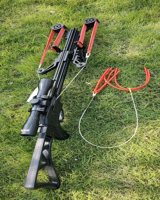 ARBALETE CATAPULTE LANCE pierre Fusil Arme Fronde Arc Semi Automatique ...