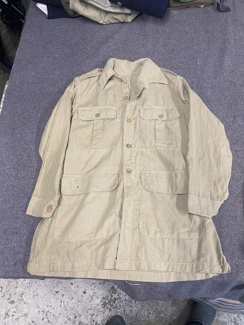 WW2 BRITISH INDIAN Far Wash Bush Jacket £0.99 - PicClick UK