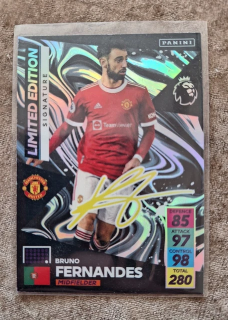 SIGNATURE BRUNO FERNANDES Limited Edition Premier League Adrenalyn XL ...