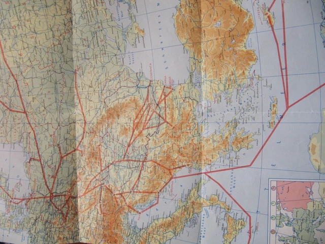 INTERFLUG OLD EAST GERMANY streckenkarte route map EUR 23,05 - PicClick DE
