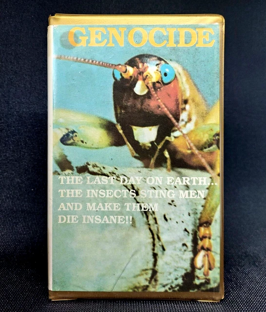 GENOCIDE / WAR of the Insects VHS PAL Extremely Rare J-HORROR Big Box ...