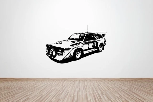 AUDI QUATTRO S1 style Group B Rally Car wall art decal sticker (Coupe ...