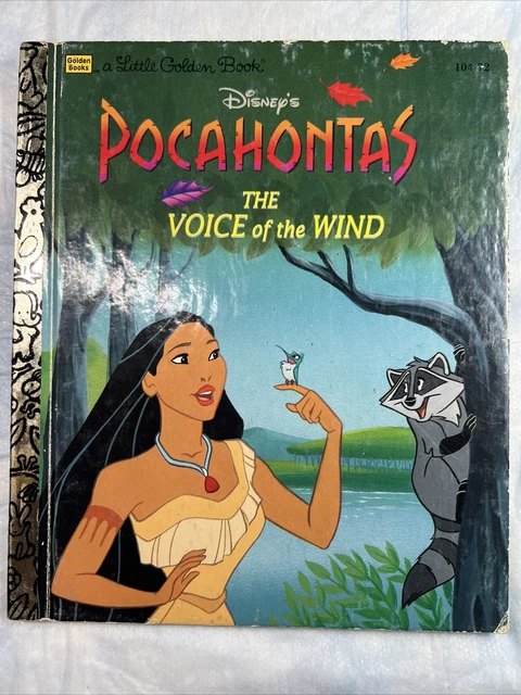 VINTAGE A LITTLE Golden Book Disney’s Pocahontas Voice Of The Wind 1995 ...