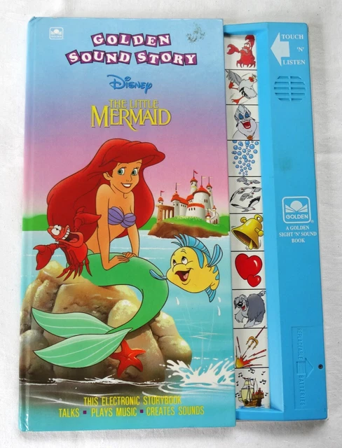 VINTAGE 1991 GOLDEN Sound Story Book - Disney - The Little Mermaid - No ...