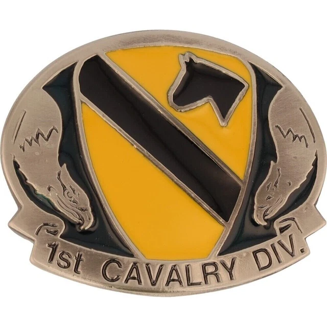 US ARMY 1ST First Cavalry Division Logo Fort Hood Texas Nos Vintage ...