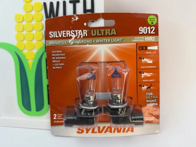 SYLVANIA 9012 SILVERSTAR Ultra Halogen – Brightest Hi/Lo Beam Headlight ...