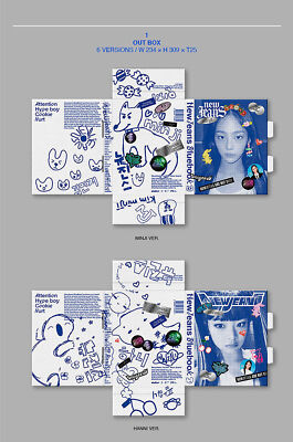 NEWJEANS NEW JEANS 1st EP Album BLUE BOOK HYEIN CD+2Book+6 Photo Card ...