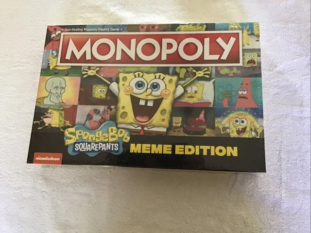 MONOPOLY: SPONGEBOB SQUAREPANTS Meme Edition Board Game, New Sealed £18 ...