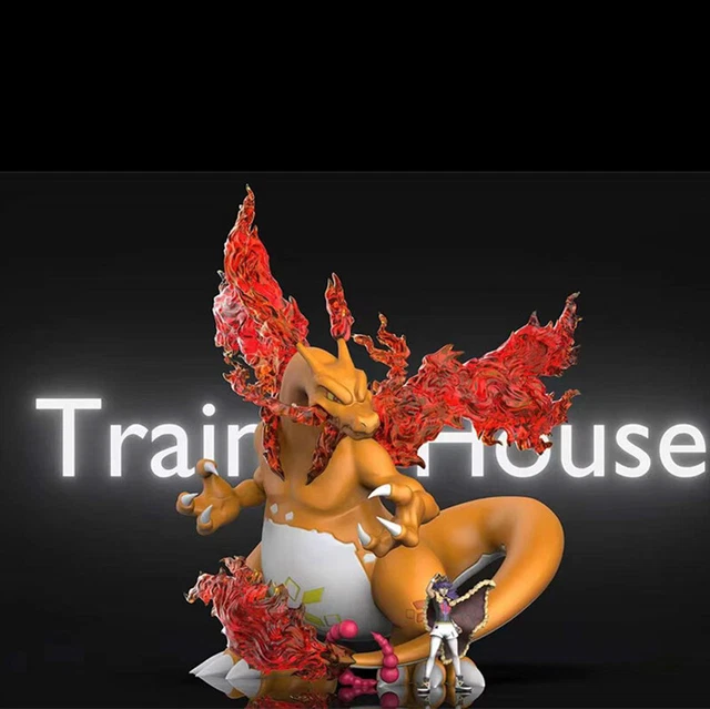 TRAINER HOUSE GIGANTAMAX Charizard Resin Statue 1/100 Scale Collection ...