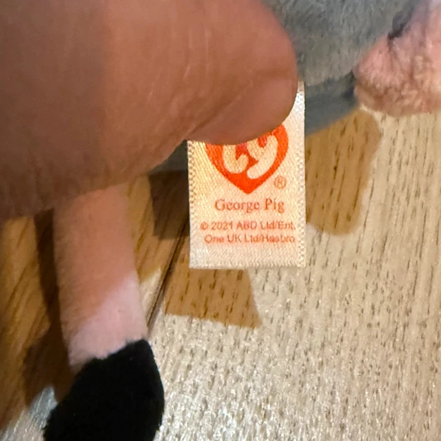 GEORGE PIG PEPPA TY soft toy plush 8 inches tall £5.01 - PicClick UK