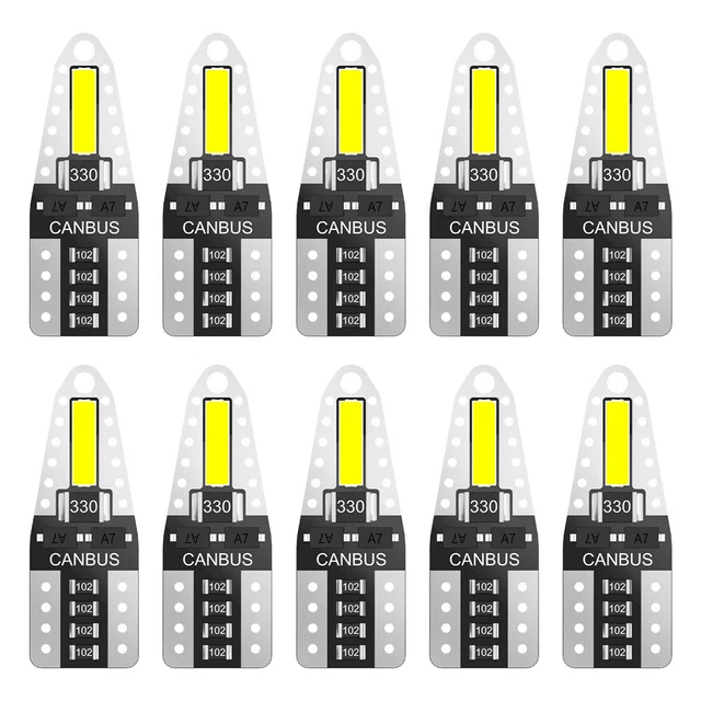 10 X WHITE 12v LED Capless Side Light 507 501 W5W T10 Hella Spot Bulbs ...