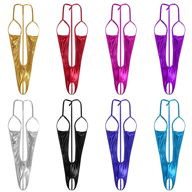 US WOMEN LINGERIE Micro Bikini V-string Slingshot One Piece Monokini ...