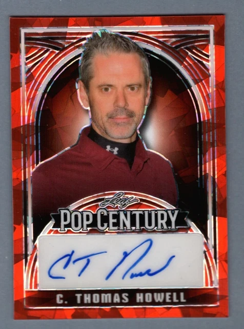C. THOMAS HOWELL 2024 feuille pop siècle cristal rouge signé voiture 3/ ...