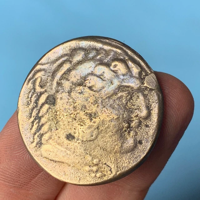HOLY ANCIENT GREEK Coin Alexander The Great Bronze Tetradrachm -Circa ...