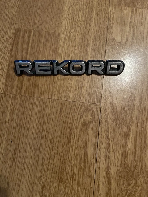 OPEL REKORD D - Schriftzug/Emblem/Logo REKORD Heckdeckel/Heckklappe ...