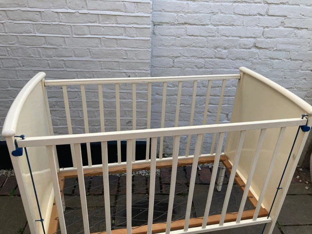 WOODEN DROP SIDE Baby Cot Mid Century Vintage Retro 1950s-1960s £30.00 ...