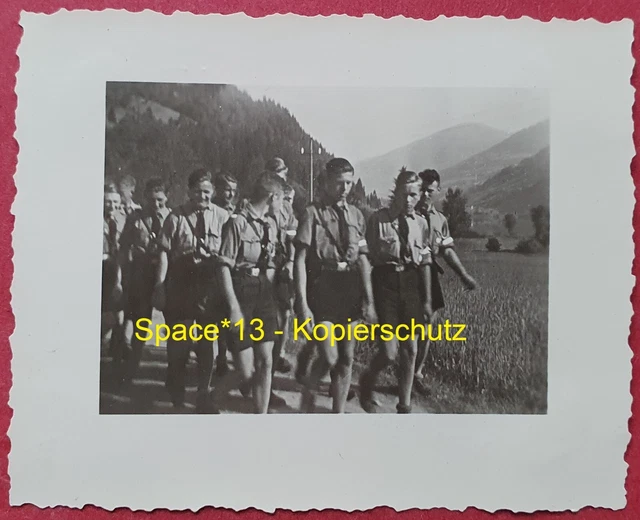 FOTO PIMPFE MARSCHIEREN in Villach Kärnten 1939 Deutsche Jugend ...