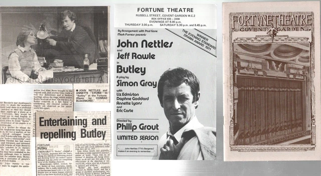 1984 JOHN NETTLES Butley Fortune Theatre Programme £5.00 - PicClick UK