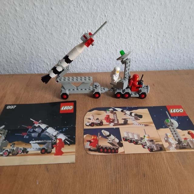 LEGO SPACE CLASSIC 897 Mobile Rocket Launcher completo di istruzioni ...
