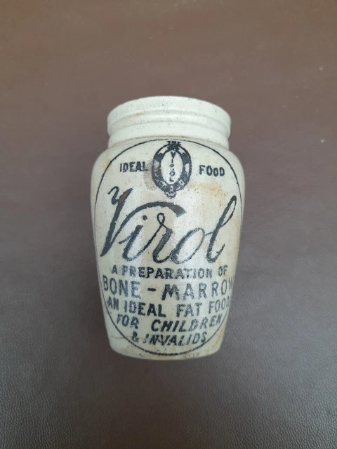 SMALL VICTORIAN VIROL Stoneware Pot £5.00 - PicClick UK