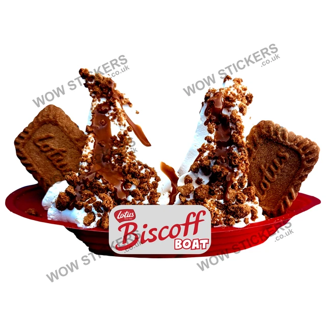 ICE CREAM VAN stickers Lotus Biscoff Boat sticker sundae trailer whippy ...