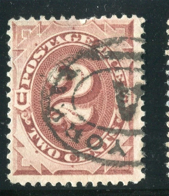 USA; 1879 EARLY classic Postage Due issue fine used Shade of Brown 2c ...