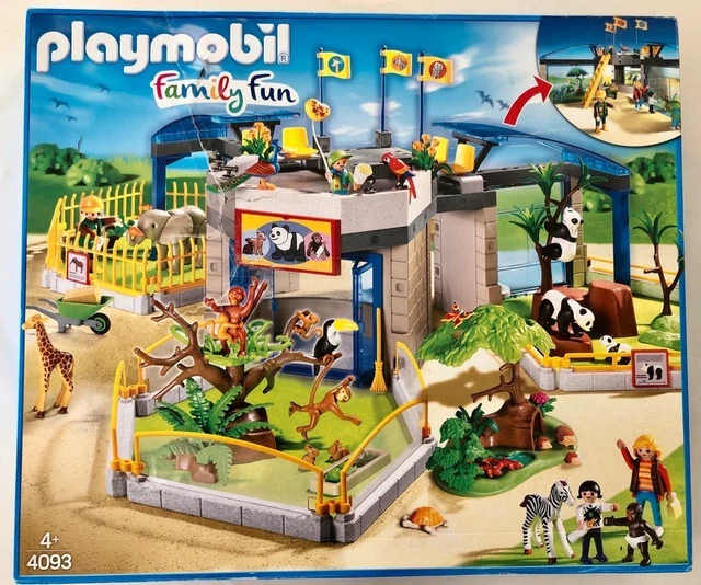 PLAYMOBIL 4093 Parc Animaux Vétérinaire Hôpital * ZOO Family Fun * NEUF ...