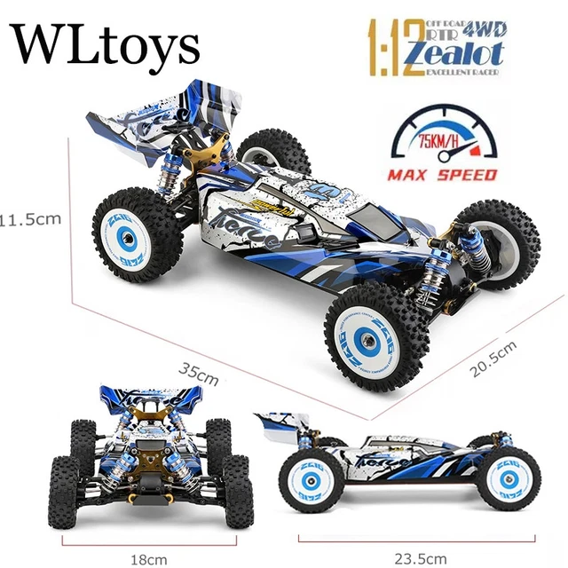 2.4G RACING RC Cars 4WD Brushless Motor 75Km/H High Speed Off Road ...