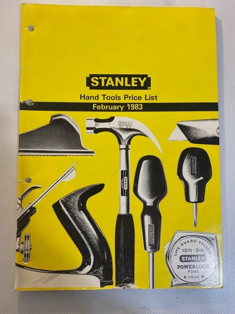 STANLEY HAND TOOLS CATALOGUE price list 1983 SHEFFIELD EPHEMERA cat138 ...