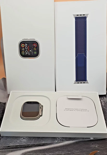 APPLE WATCH ULTRA 2 49mm Natural Titanium A2986 Excellent Condition £ ...