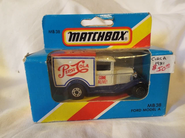 MATCHBOX MB-38 FORD Model A Pepsi Cola £4.99 - PicClick UK