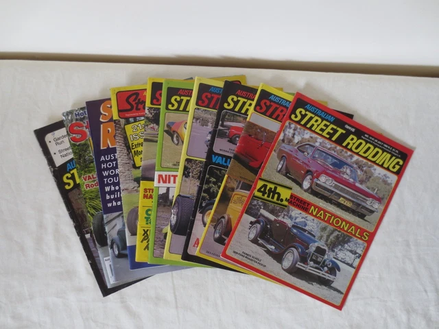 AUSTRALIAN STREET RODDING Magazine -10 Issues B/W No. 6 - 186 Australia ...